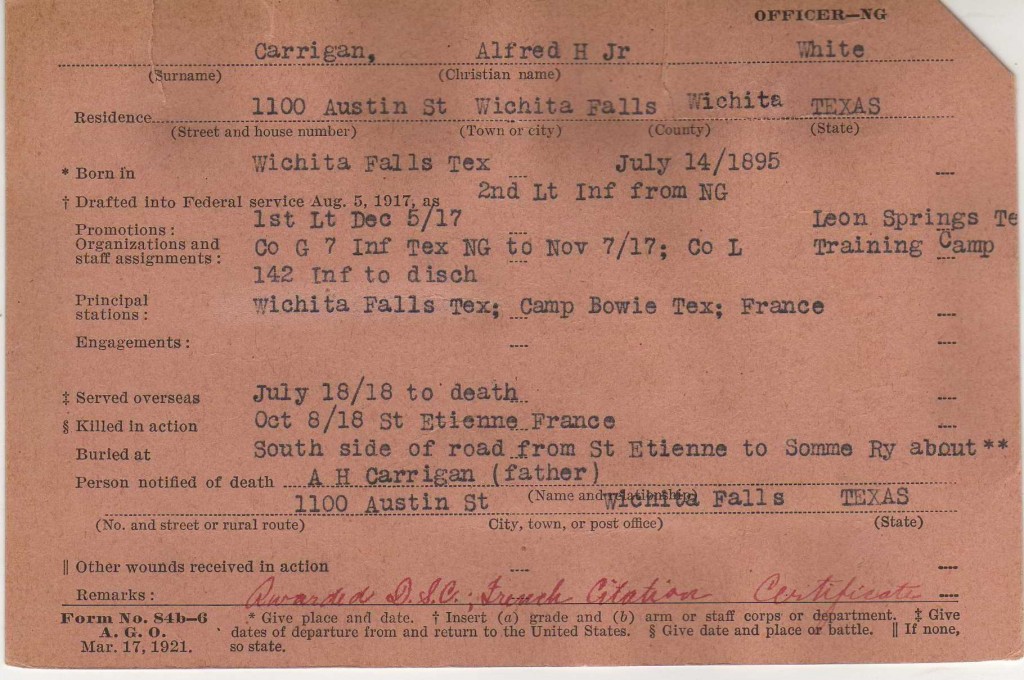 WWI Service Records For Texas Now Online – The Texas Military Forces Museum
